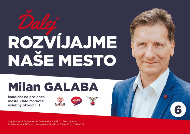 Milan Galaba - Zlaté Moravce info